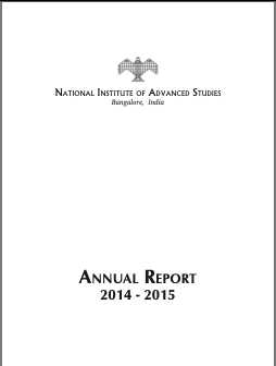 NIAS Annual Report 2014-2015 | National Institute of Advanced Studies